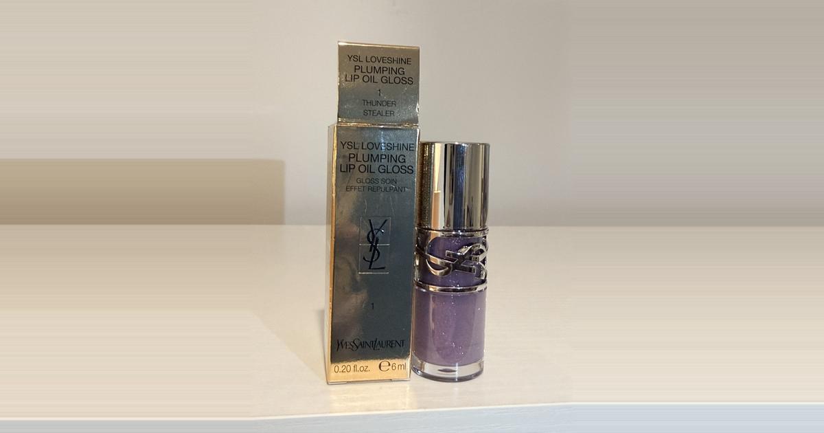 YSL Loveshine Plumping Lip Oil Gloss 01 Thunder Stealer NIB ($50) from @Sally_Say_Luxe