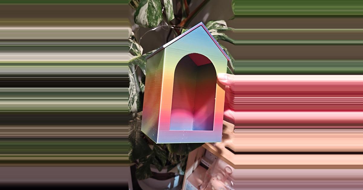 3D Printed Labubu House ($12) from @MatsByCat