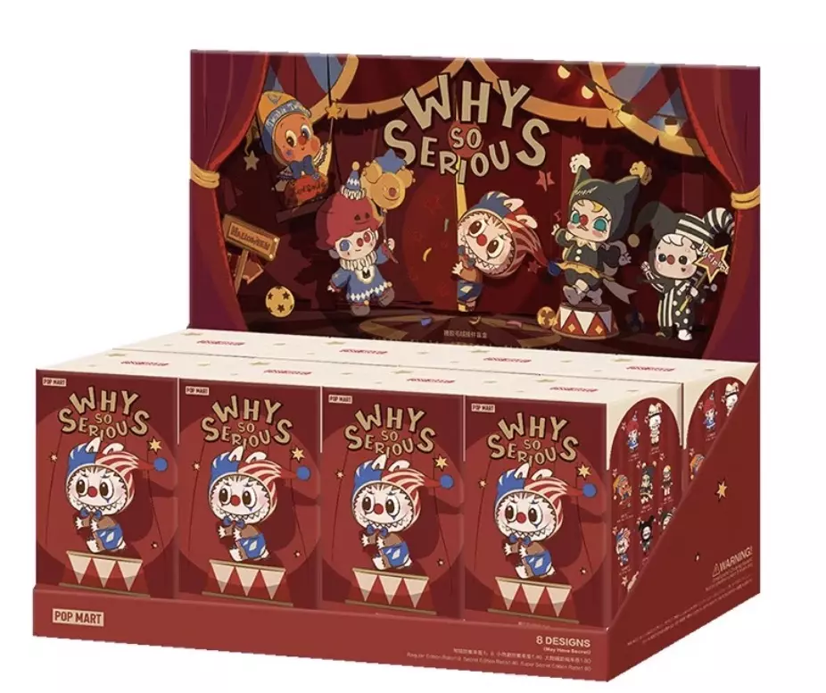 Pop Mart Halloween plush vinyl blind box why so serious dimoo clown ...