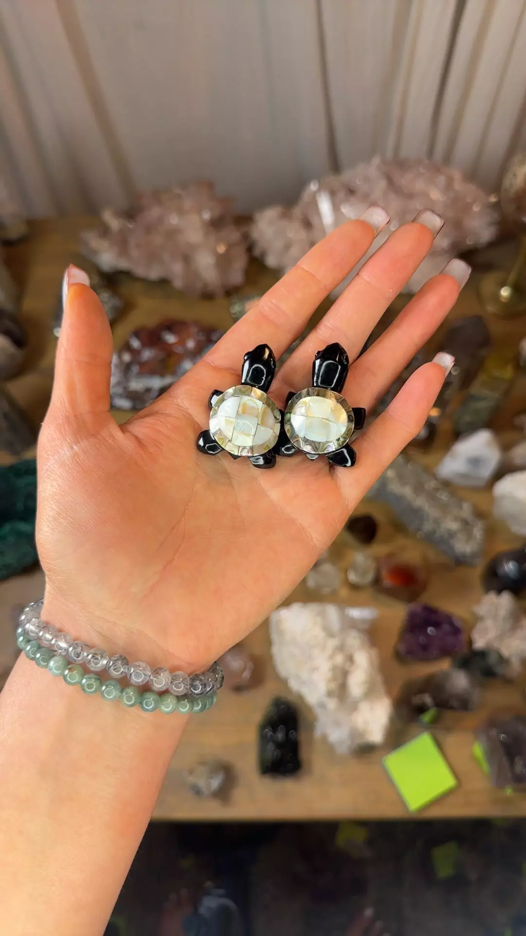 Obsidian turtle ($26) from @CrystalVibrations