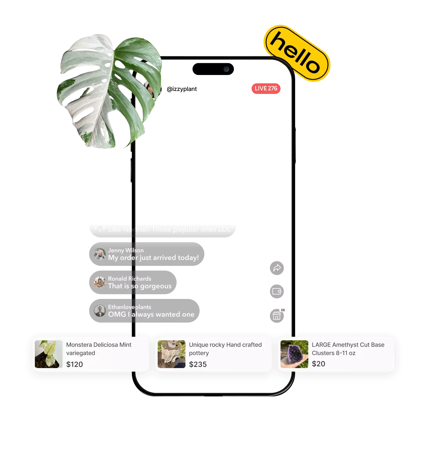 Palmstreet - The #1 Live Shopping App for Plants, Crafts, and Crystals